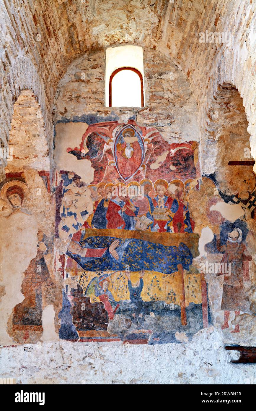 Stilo Calabria Italy. Frescoes in the interior of the Cattolica di ...