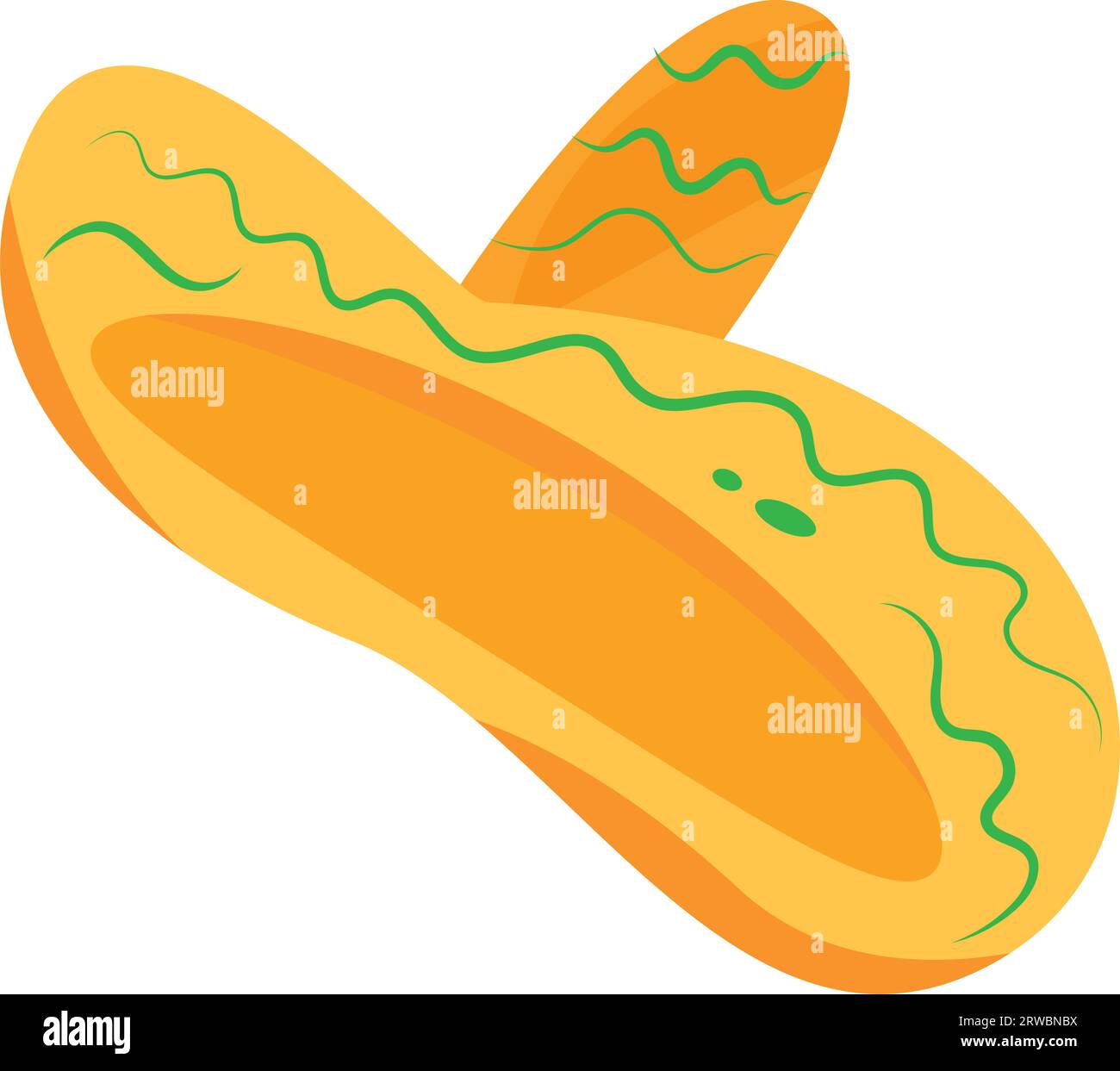 Isolated colored traditional mexican hat sketch Vector Stock Vector ...