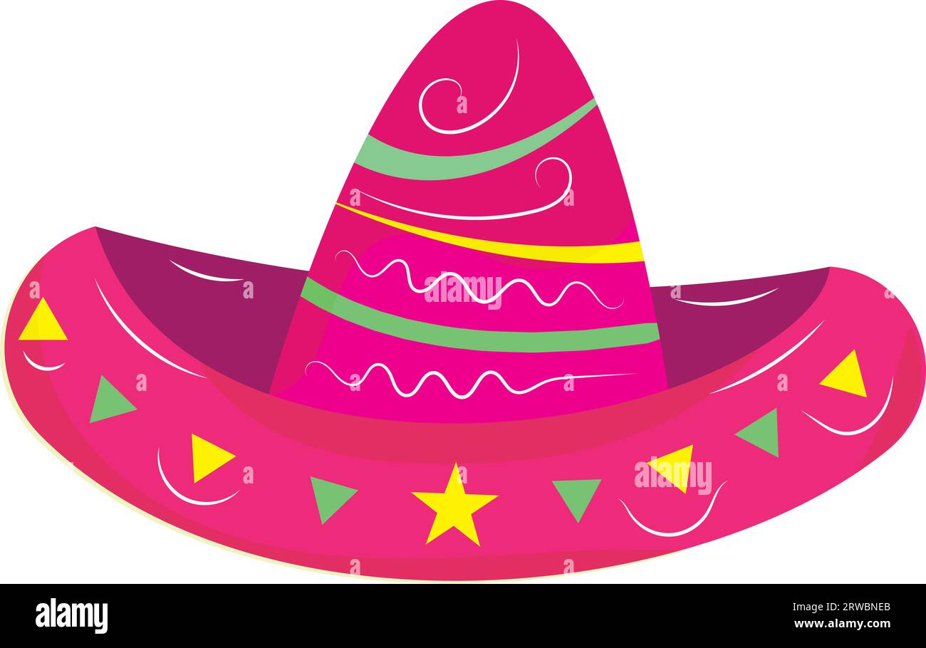 Isolated colored traditional mexican hat sketch Vector Stock Vector ...