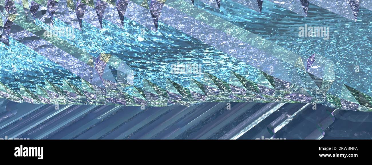 Shining Crystal Ore Blue Elegant Modern 3D Rendering Image Background ...