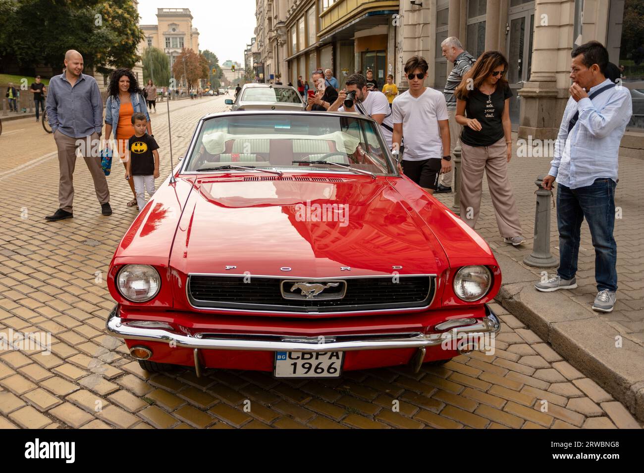 Sofia, Bulgaria - September 17, 2023: Autumn Retro Parade of Old or Vintage Cars, Retro Car Ford ...