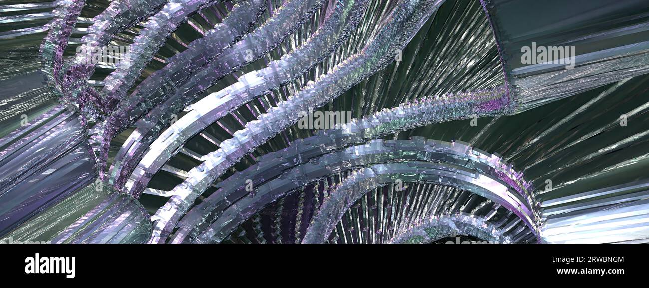 Elegant and Modern 3D Rendering image background of crystal organic ...