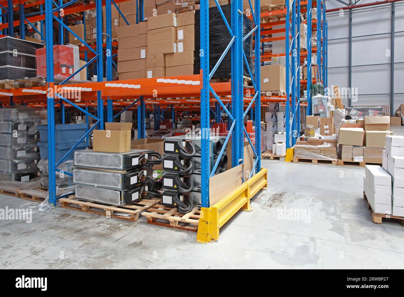 Industrial Parts Hvac Storage at Shelf in Distribution Warehouse Stock ...