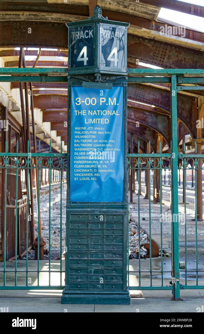 Central Railroad of New Jersey Terminal: Historical information display ...
