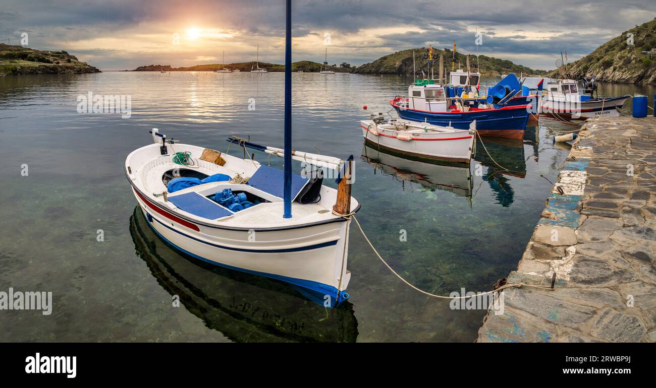 Dawn in Port Lligat, Cadaques, Spain Stock Photo - Alamy