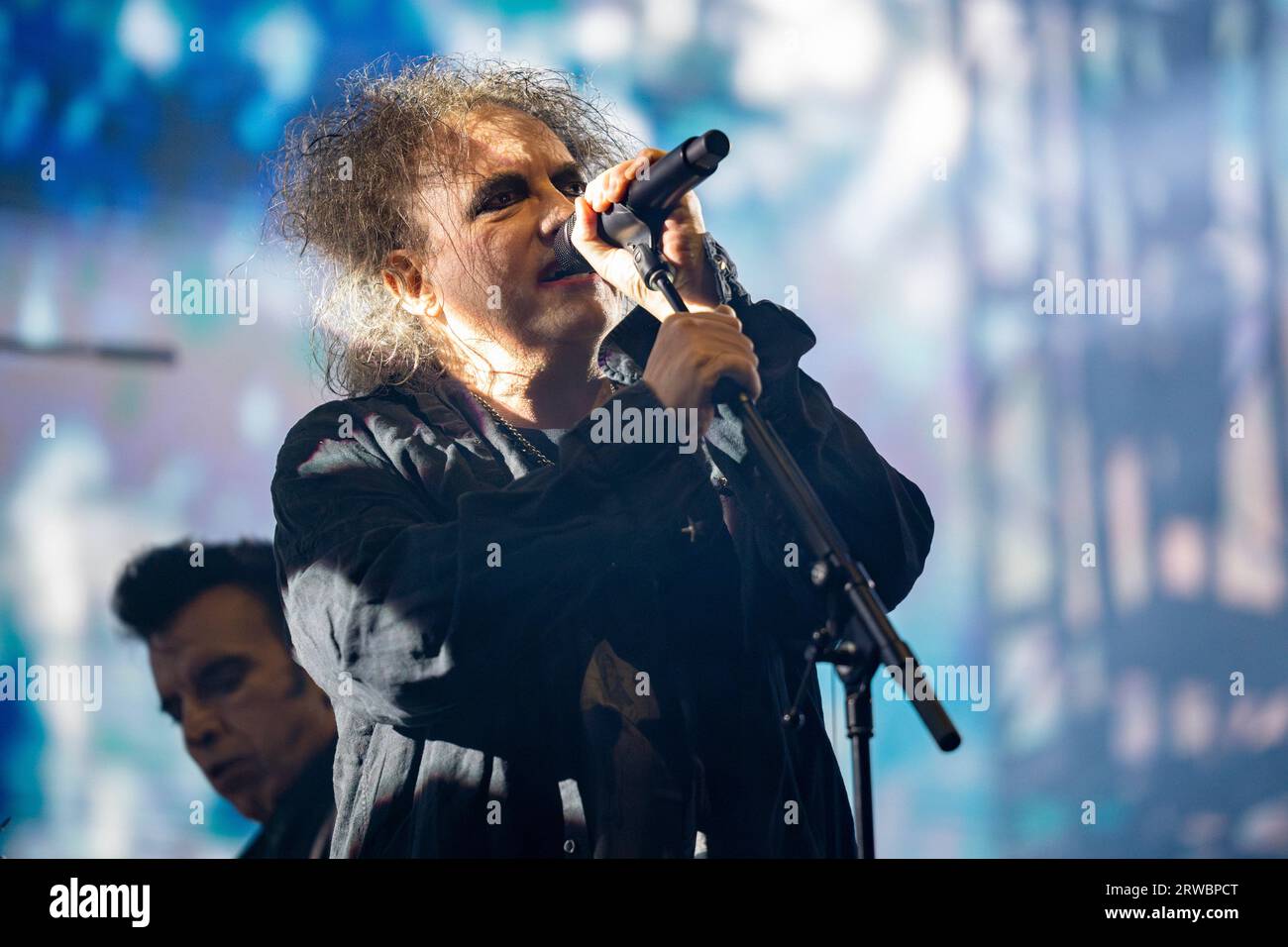 Robert Smith of The Cure performs on day three of Riot Fest on Sunday ...