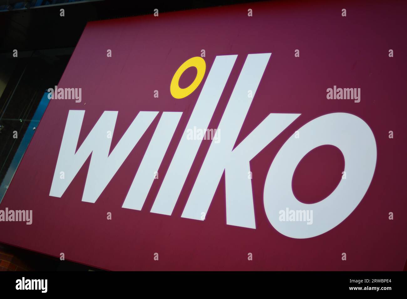 Wilko Wilkinson store signs UK Stock Photo - Alamy