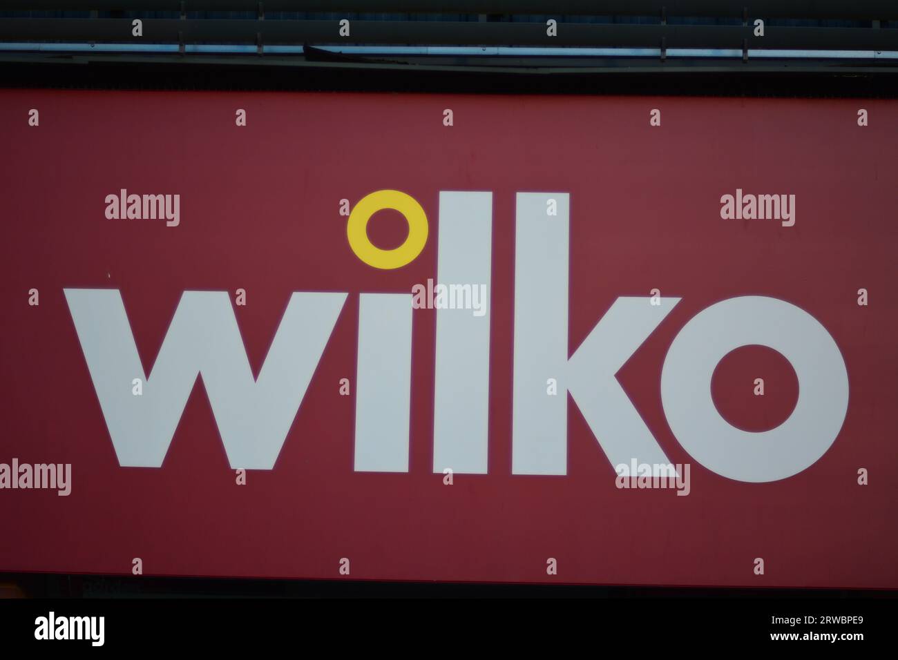 Wilko Wilkinson store signs UK Stock Photo - Alamy