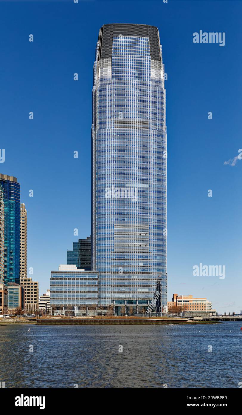 Goldman Sachs Tower, 30 Hudson Street at Exchange Place, dominates the ...