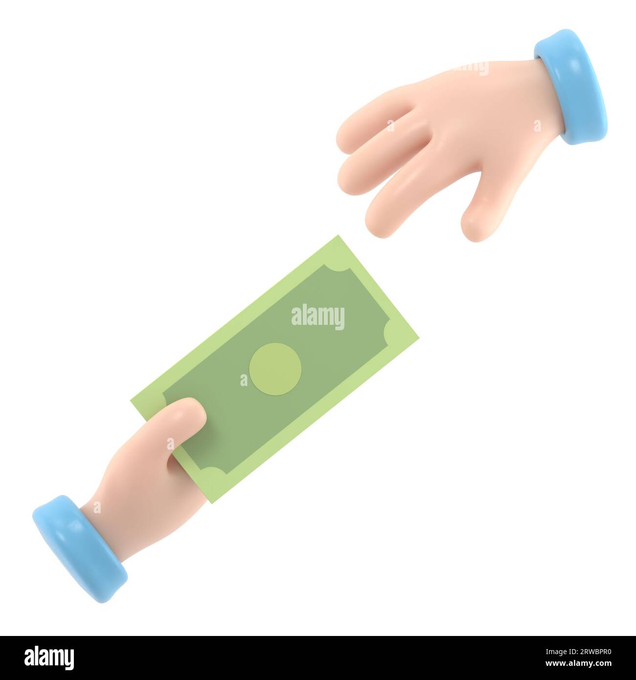 Money Hand Gesture Cartoon