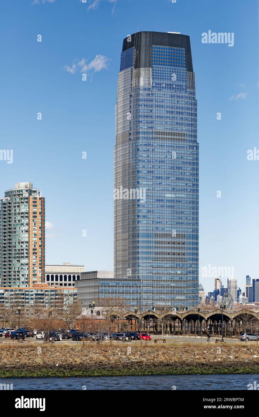 Goldman Sachs Tower, 30 Hudson Street at Exchange Place, dominates the ...