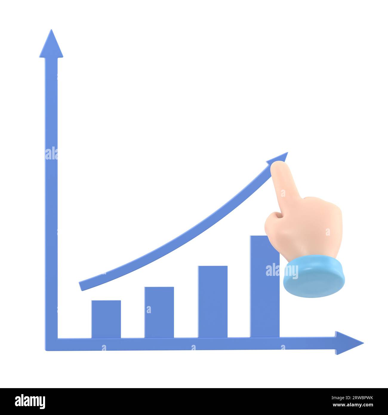 3d image financial chart background Cut Out Stock Images & Pictures - Alamy