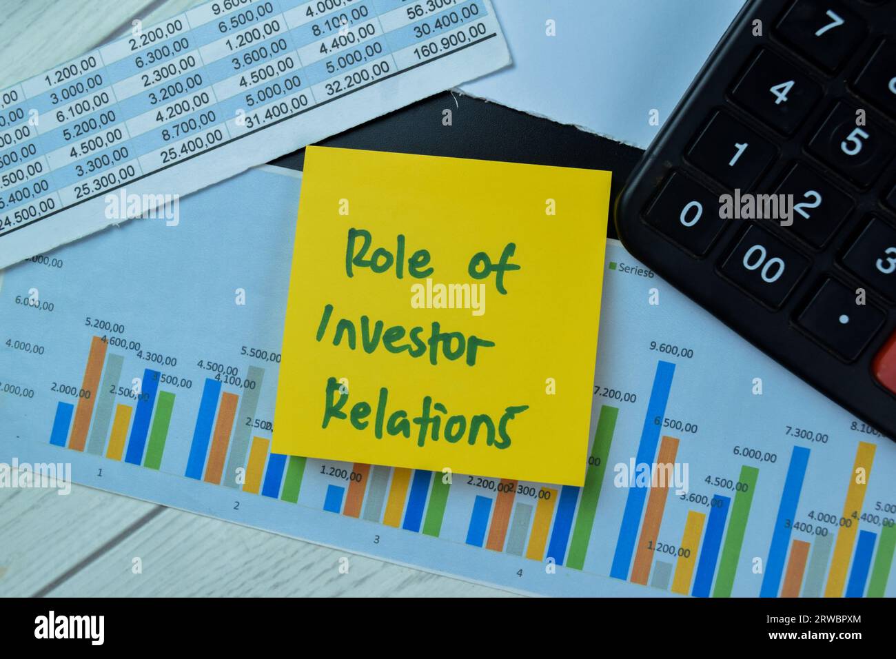 Concept of Role of Investor Relations write on sticky notes isolated on ...