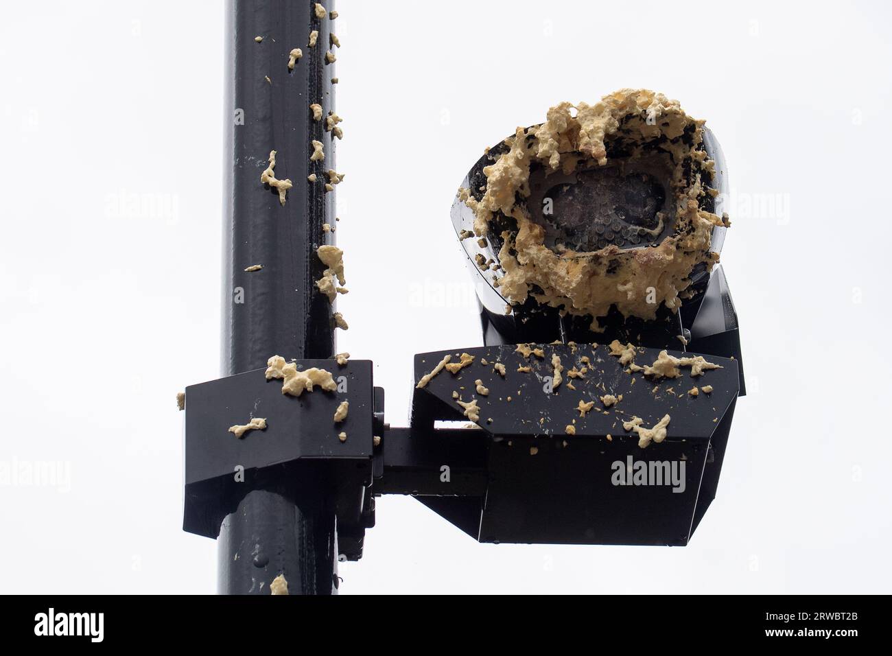 Ickenham, UK. 18th September, 2023. Vandalised Ultra Low Emission Zone ...