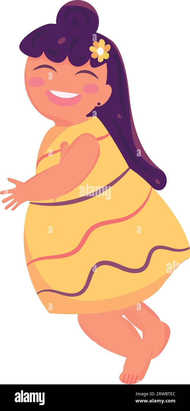 Flower girl cartoon Cut Out Stock Images & Pictures - Alamy