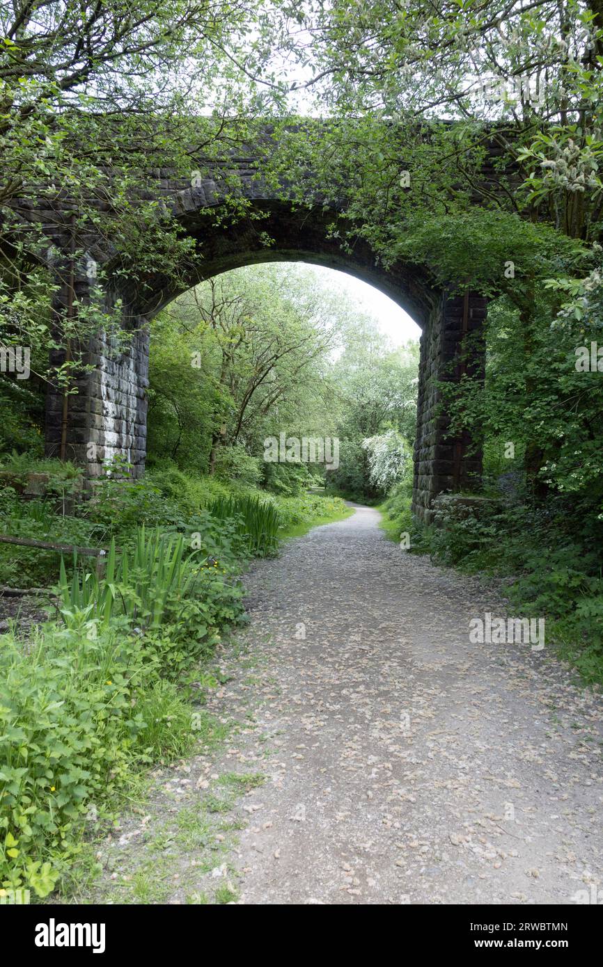 Disused railway line converted into a footpath and nature reserve ...