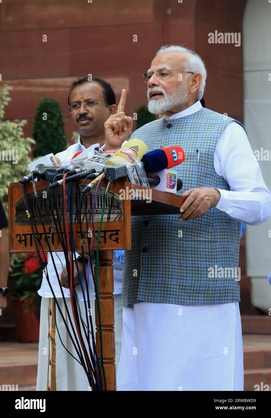 New Delhi, India. 18th Sep, 2023. Indian Prime Minister, Narendra Modi ...