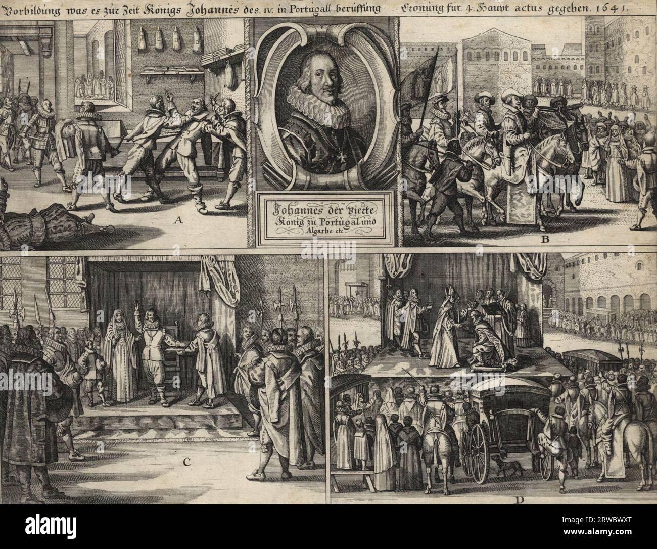 Episodes of the Portuguese Restoration of Independence Stock Photo - Alamy