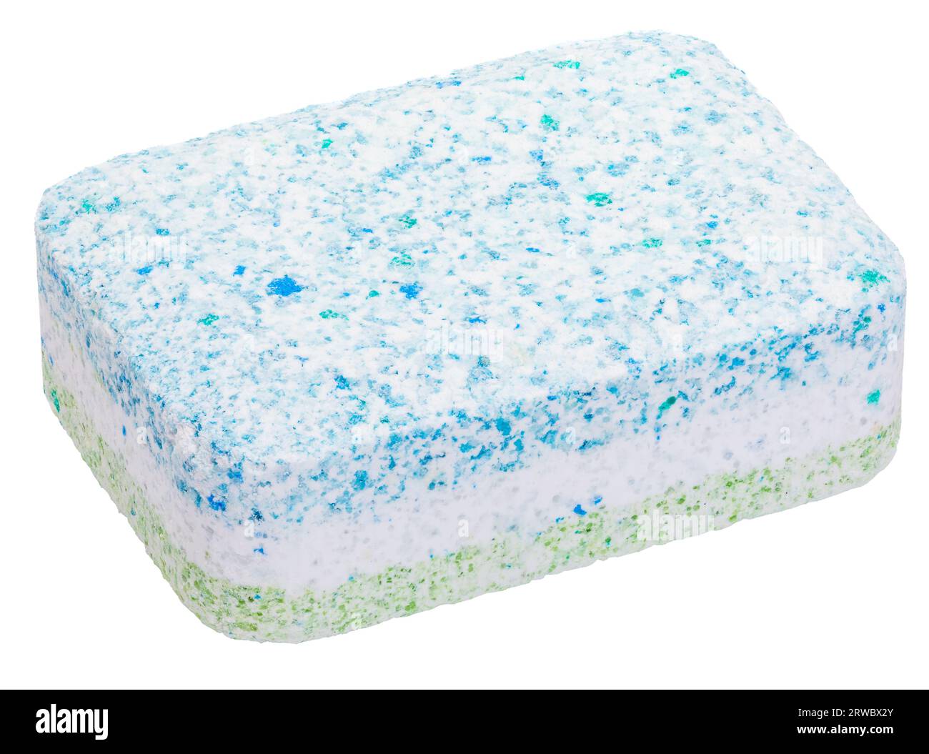 Dishwashing detergent tablet isolated on white background Stock Photo ...