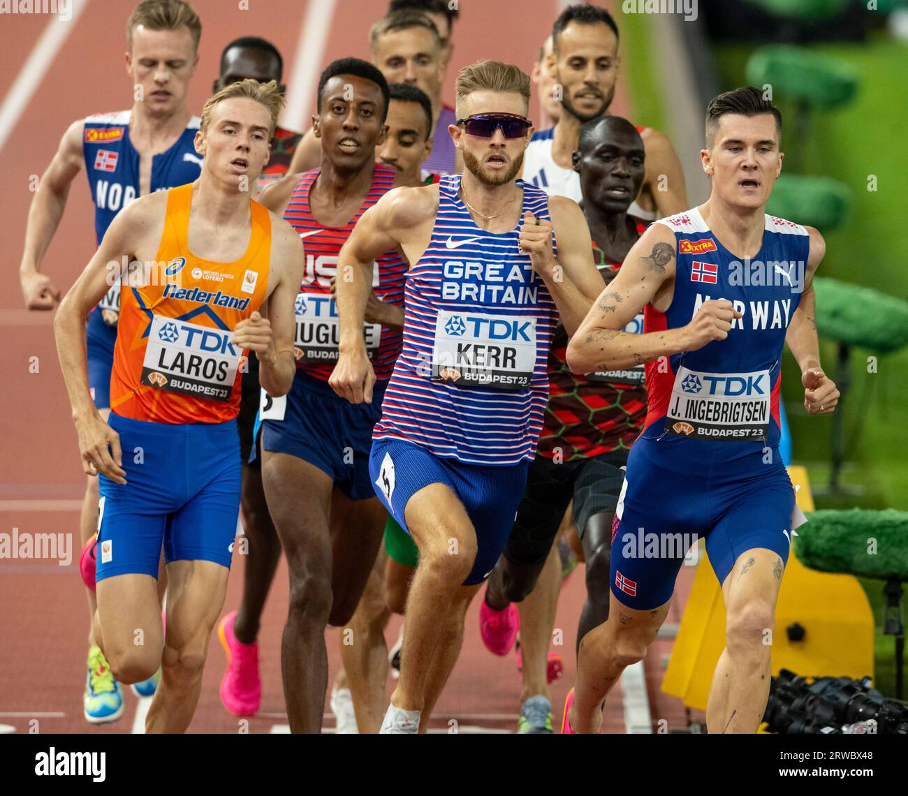 Josh Kerr of GB & NI competing in the1500m men final on day five at the ...
