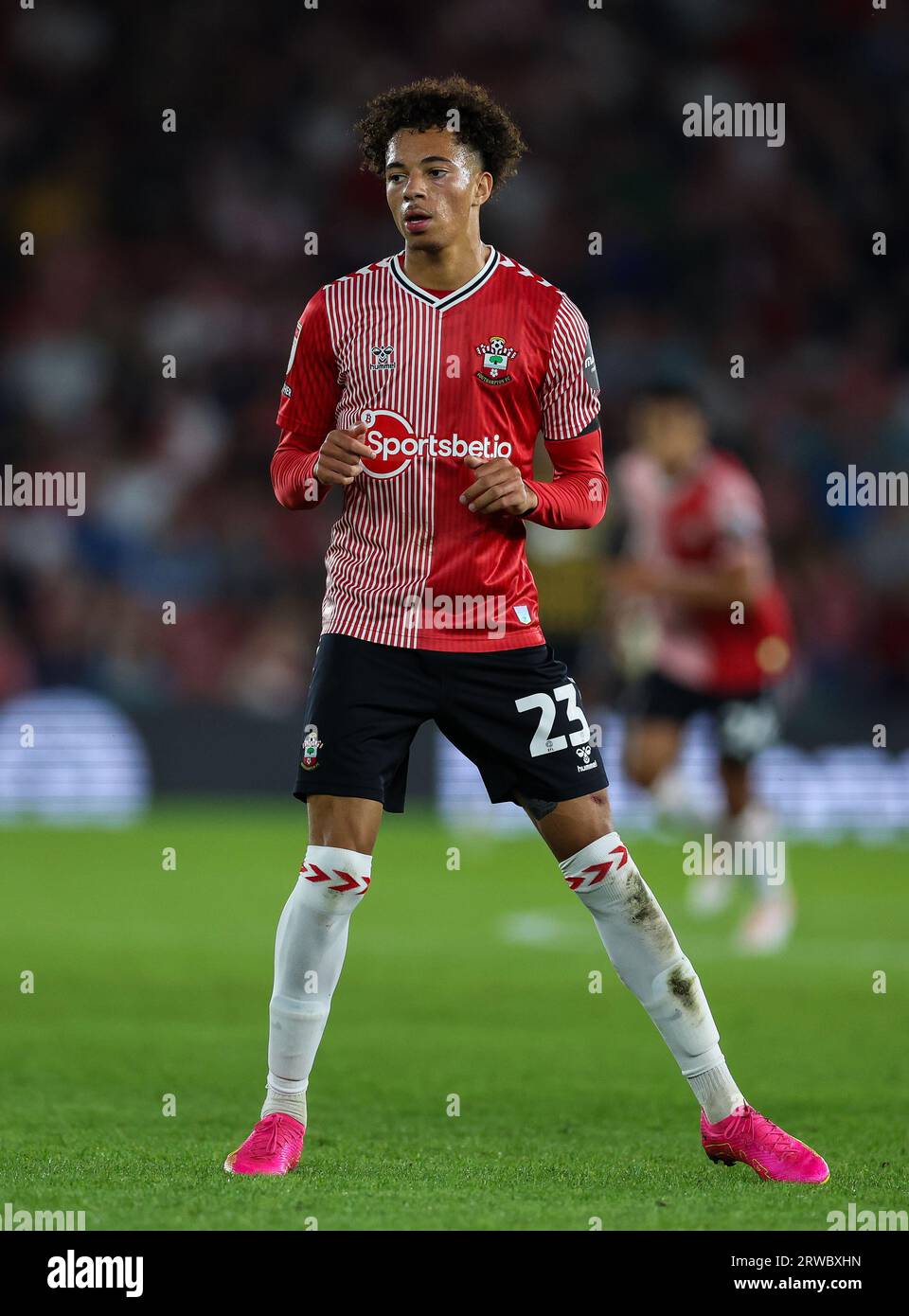 Southampton's Samuel Edozie in action during the Sky Bet Championship ...