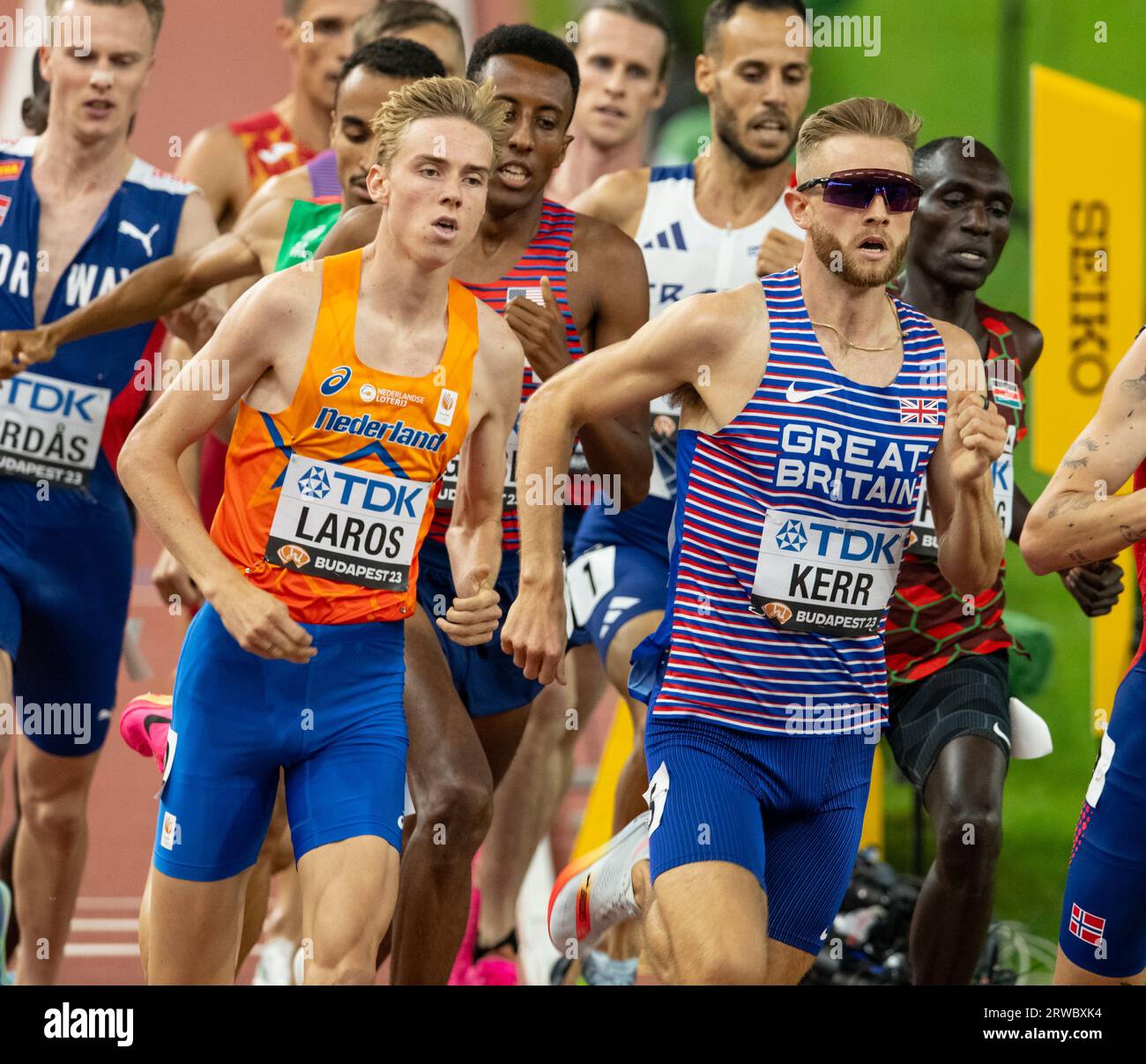 Niels Laros of the Netherlands competing in the1500m men final on day ...