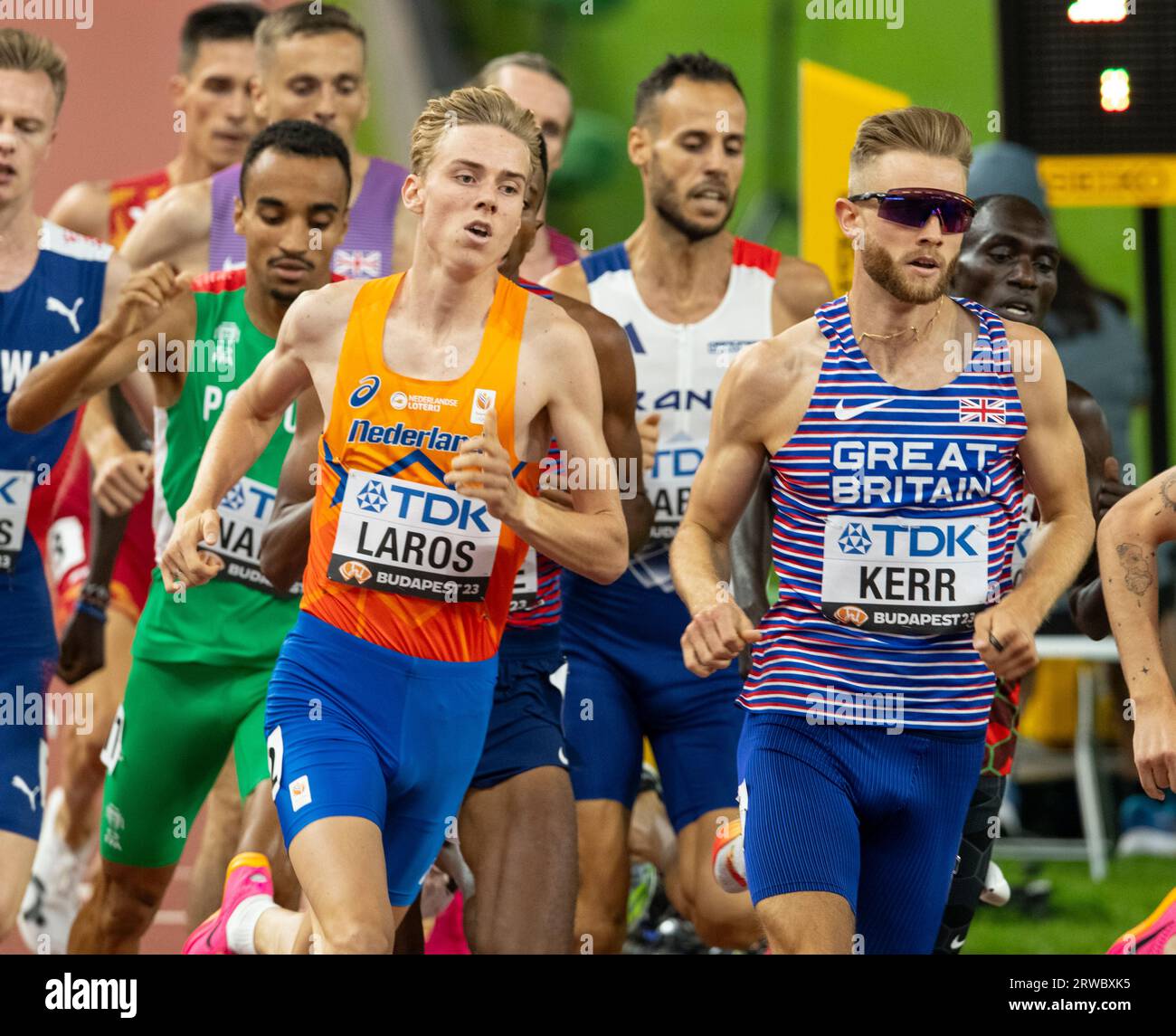 Niels Laros of the Netherlands competing in the1500m men final on day ...