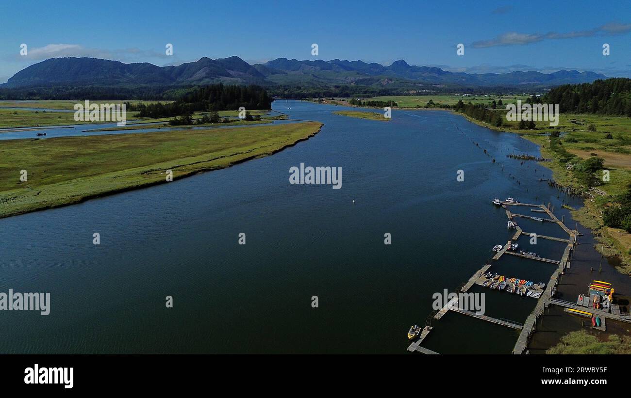 Wheeler, Oregon the Nehalem River Stock Photo - Alamy
