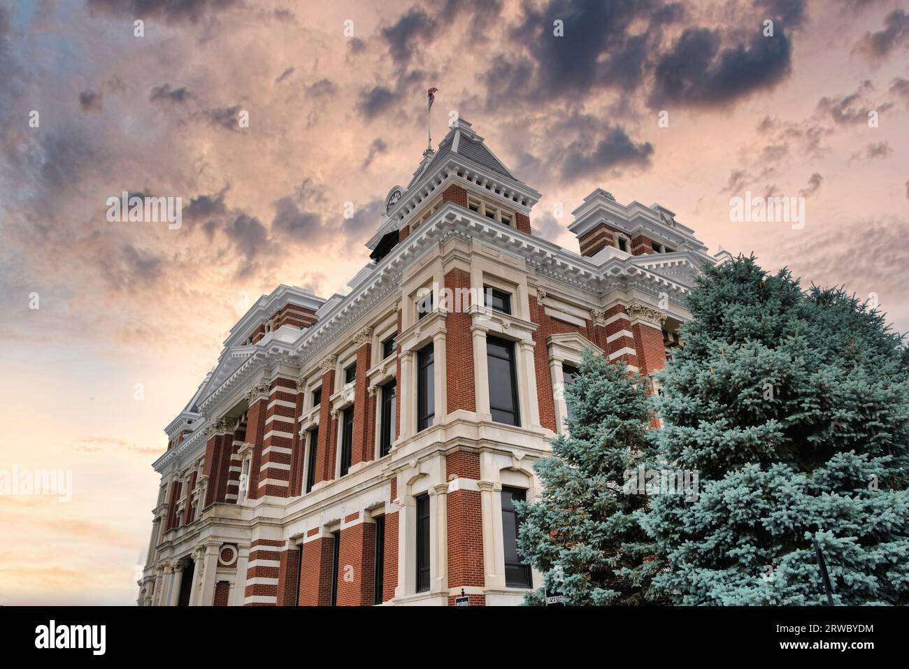 Johnson County Courthouse, Franklin, Indiana, USA Stock Photo - Alamy