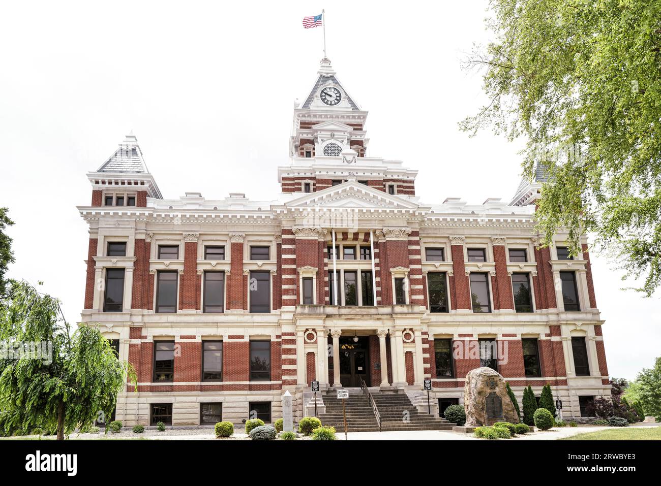 Johnson County Courthouse, Franklin, Indiana, USA Stock Photo - Alamy