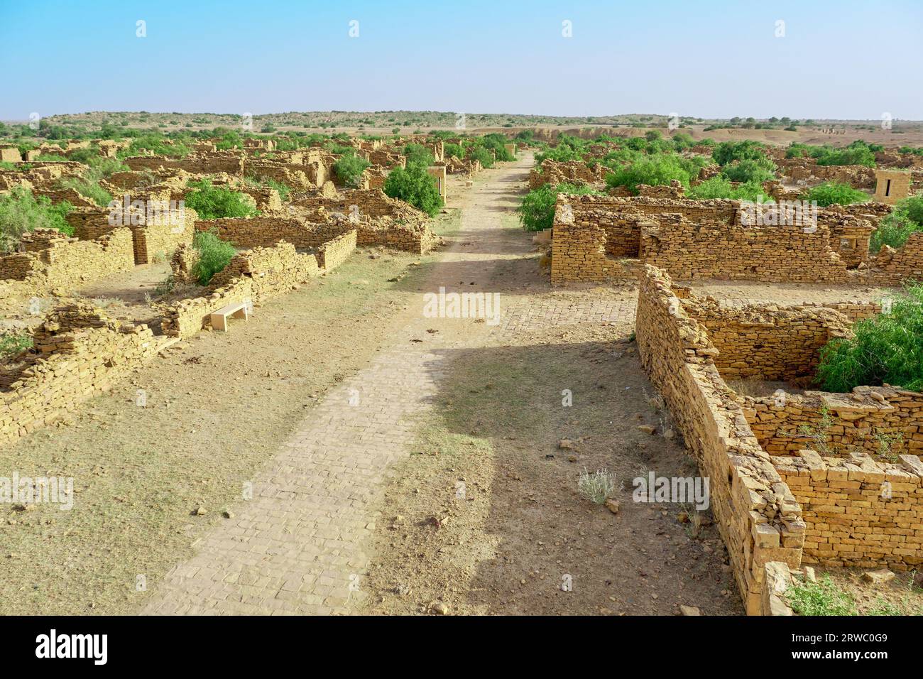 India rajasthan jaisalmer kuldhara abandoned hi-res stock photography ...