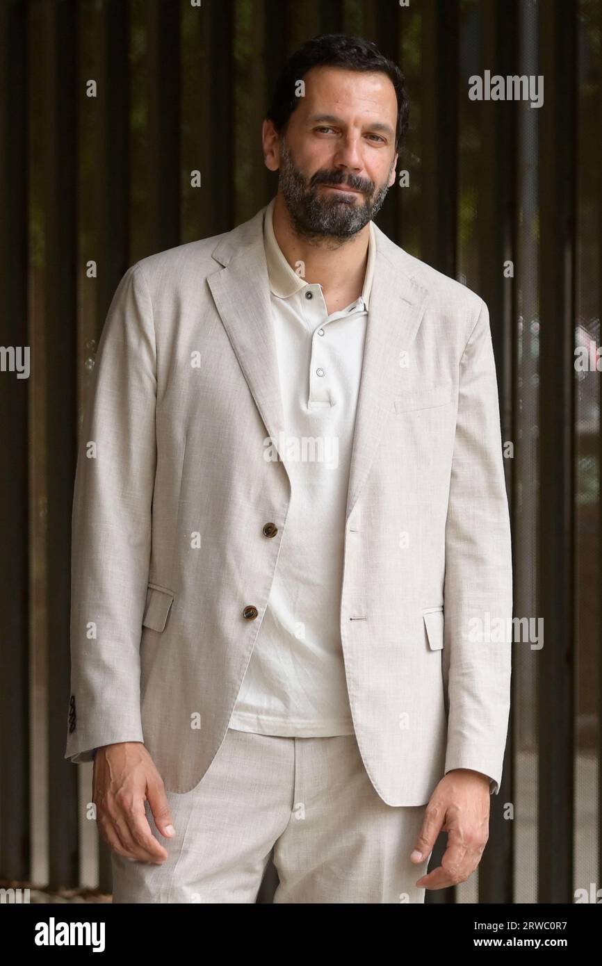 Rome, Italy. 18th Sep, 2023. Mehdi Nebbon attends the photocall of Rai ...