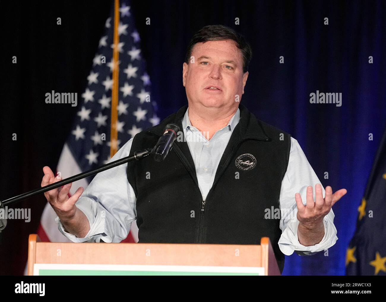FILE - Indiana Attorney General Todd Rokita speaks, Nov. 8, 2022, in ...