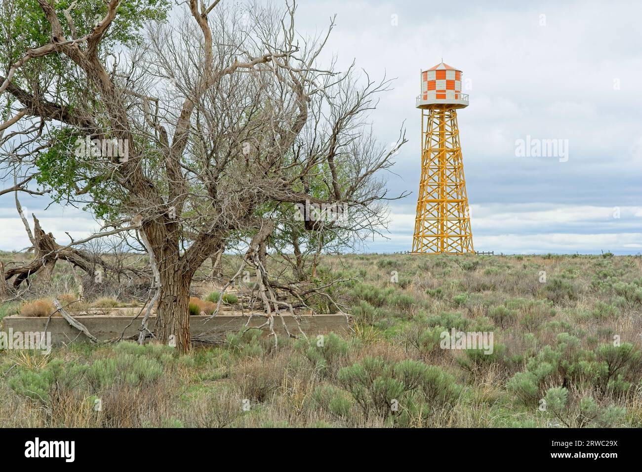 Granada Relocation Center internment camp water tower behind original ...