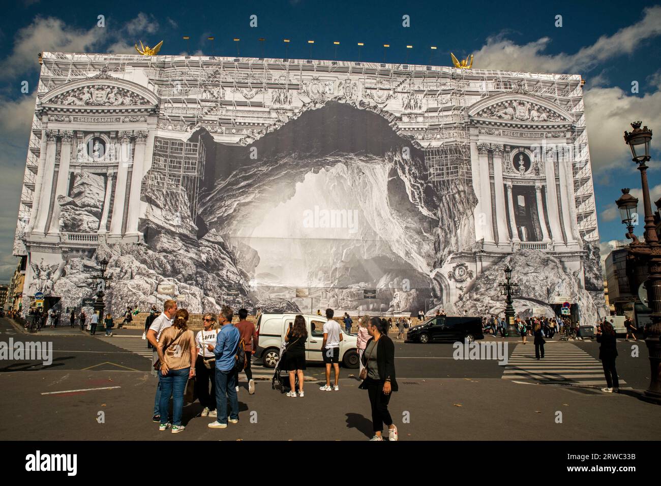Paris, France. 18th Sep, 2023. Installation by French artist JR ...