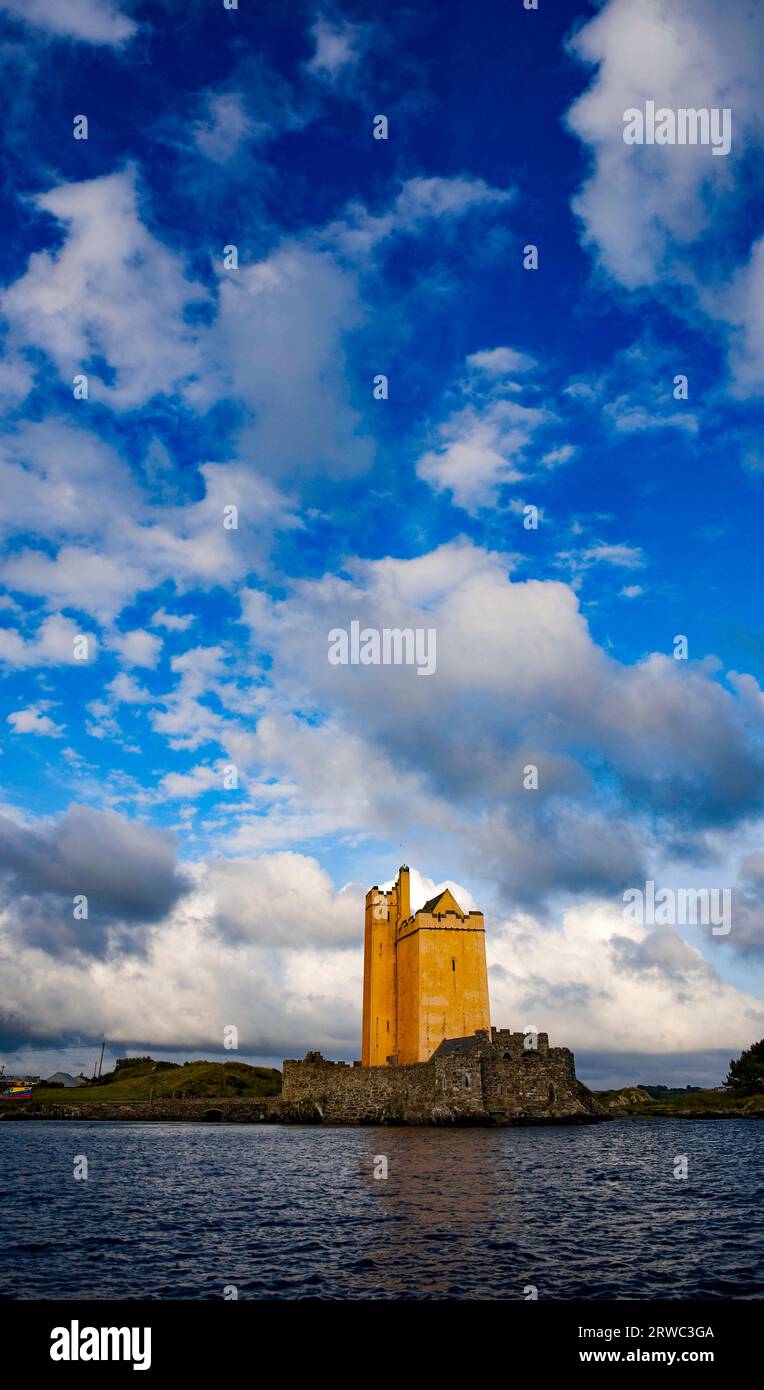 Kilcoe Castle, Roaringwater Bay, Ballydrbob, County Cork, Ireland Stock ...