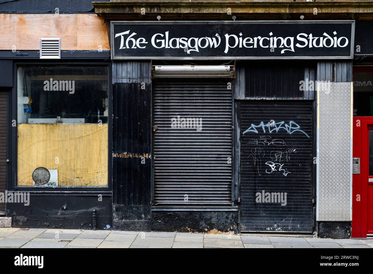 The Glasgow Piercing Studio, Parnie Street, Glasgow, Scotland, UK, Europe Stock Photo - Alamy