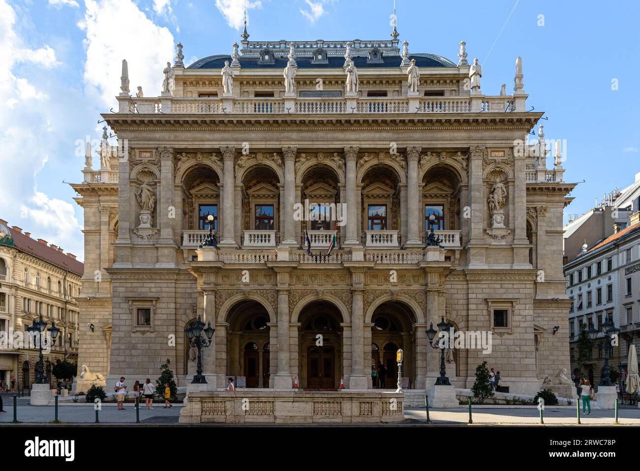 The Hungarian State Opera building on Andrassy Avenue Stock Photo - Alamy