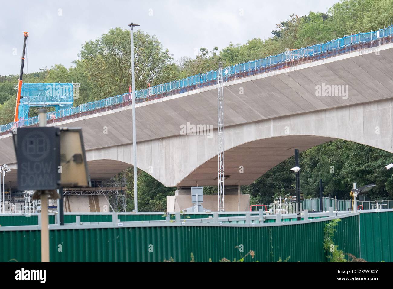 Denham, UK. 18th September, 2023. Part of the HS2 High Speed Rail Colne ...