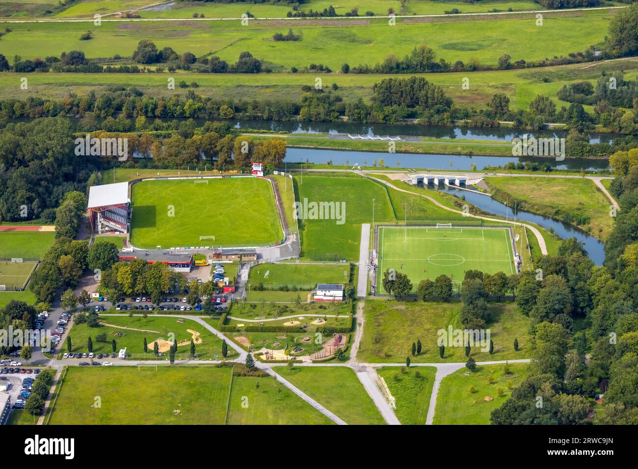 Sports field 24nexx arena in sports center east hi-res stock ...