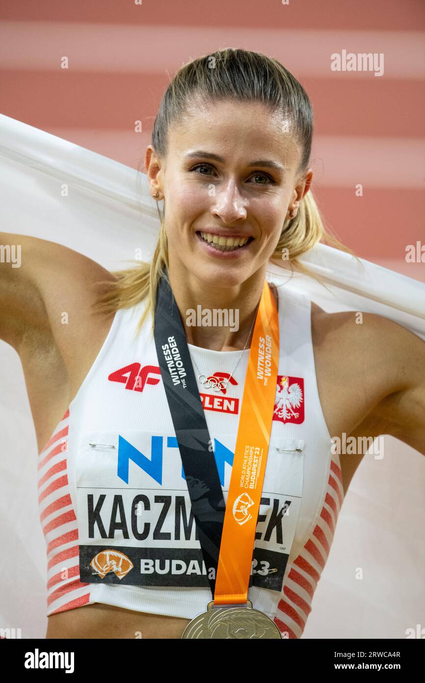 Natalia Kaczmarek of Poland competing in the 400m women final on day ...