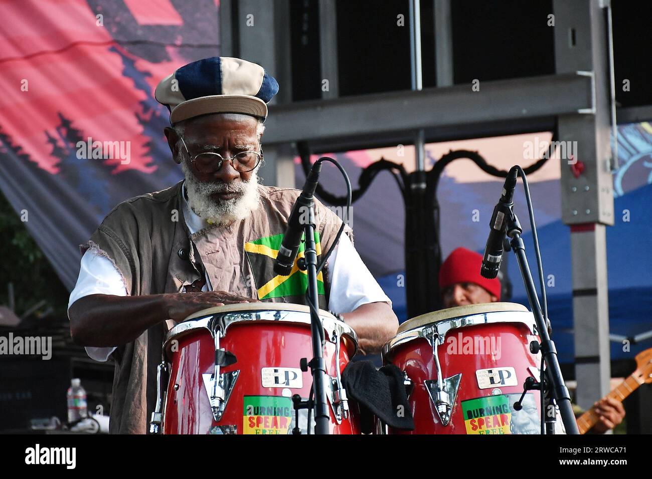 Felton, USA. 17th Sep, 2023. Winston Rodney aka Burning Spear performs ...