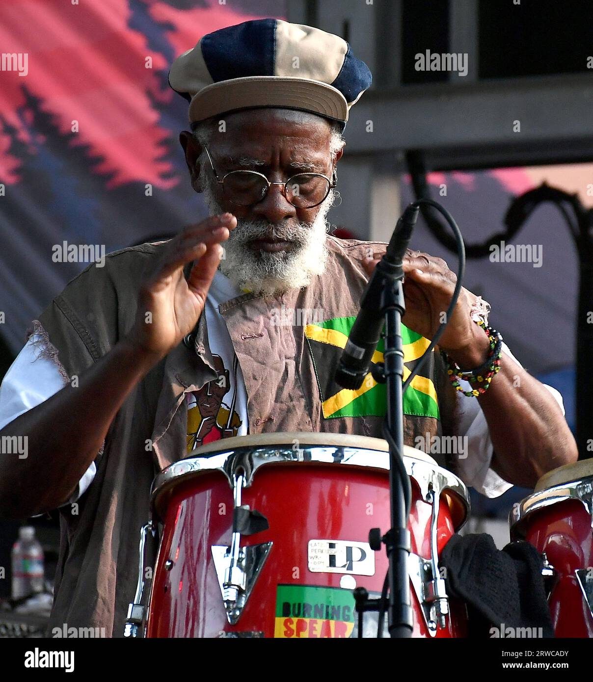 Felton, USA. 17th Sep, 2023. Winston Rodney aka Burning Spear performs ...