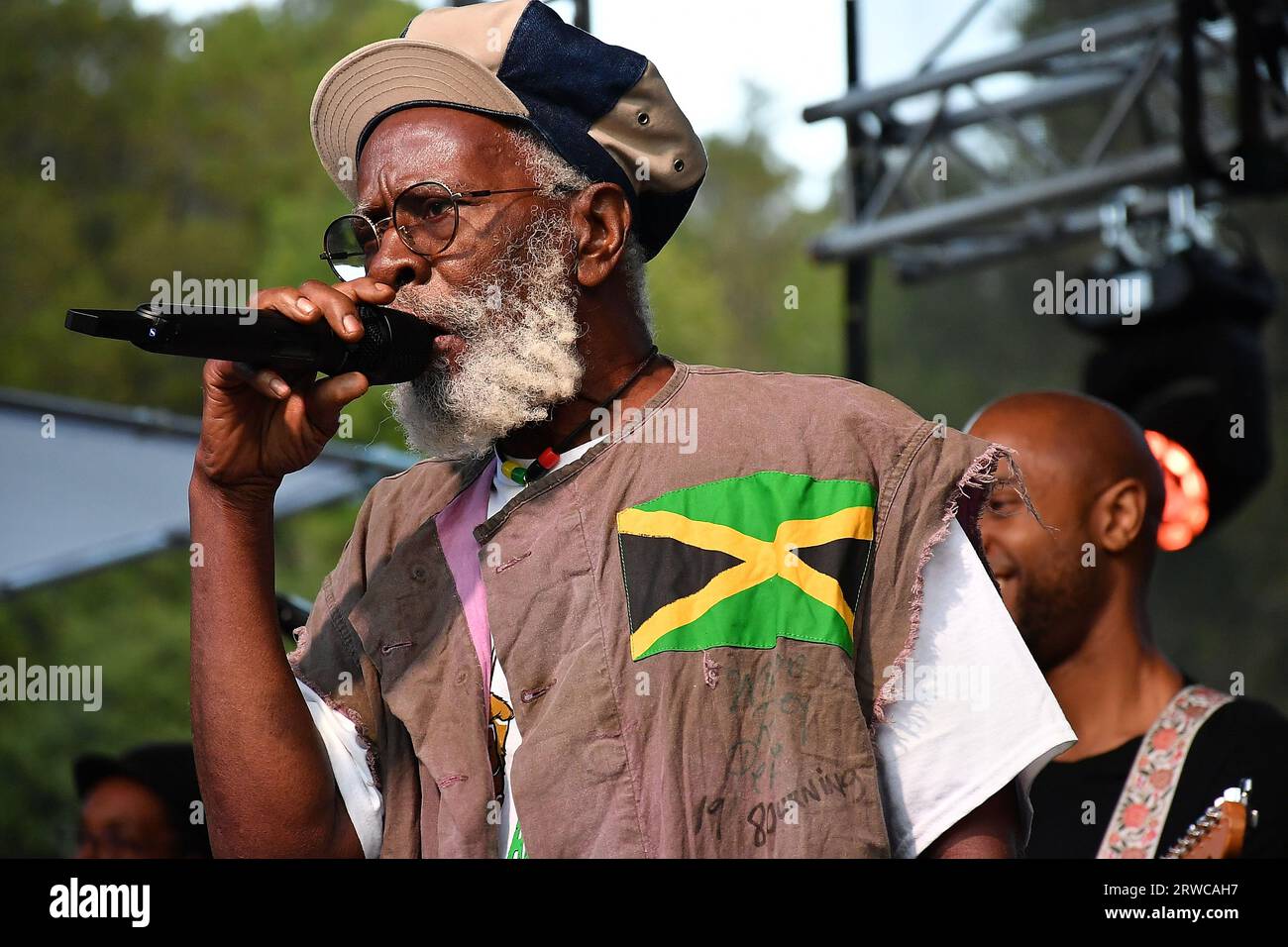 Felton, USA. 17th Sep, 2023. Winston Rodney aka Burning Spear performs ...