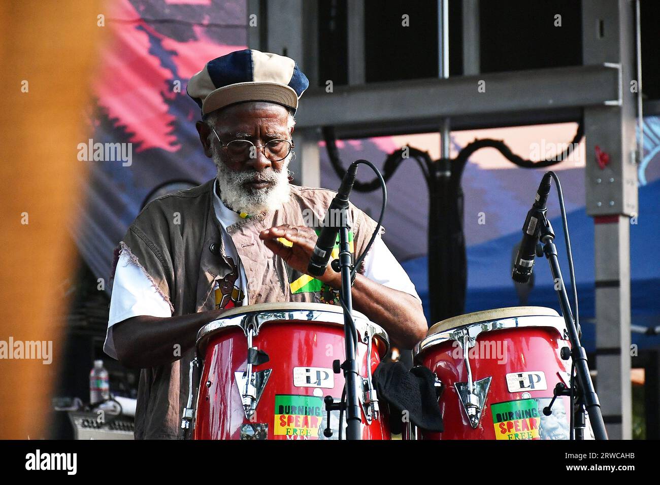 Felton, USA. 17th Sep, 2023. Winston Rodney aka Burning Spear performs ...