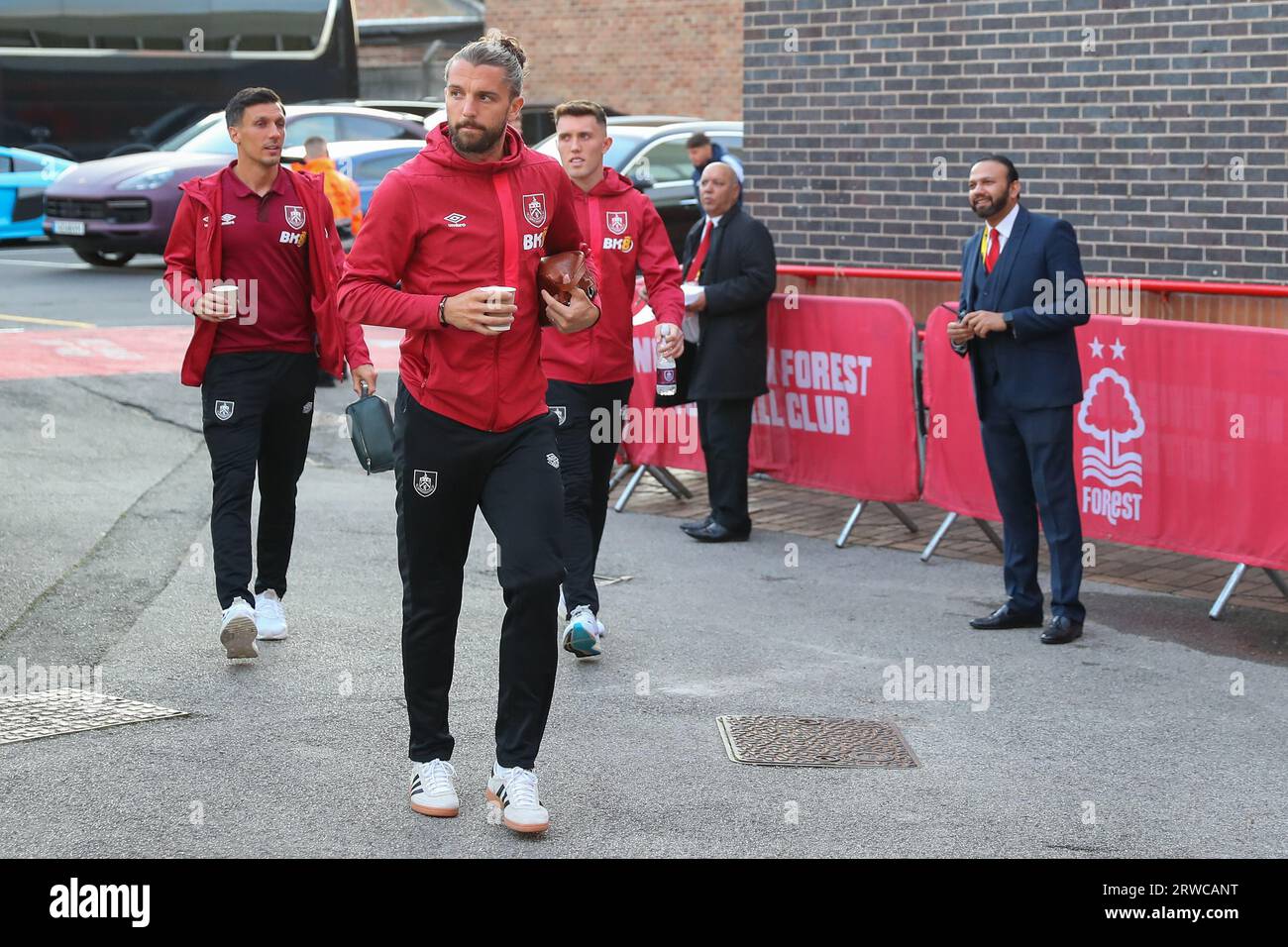 Jay Rodriguez #9 of Burnley arrives ahead of the Premier League match ...