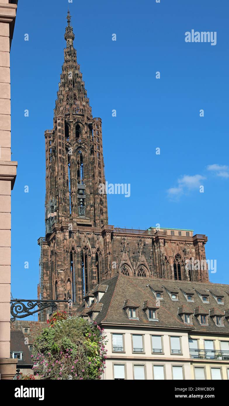 Strasbourg cathedral gothic architectural style hi-res stock ...