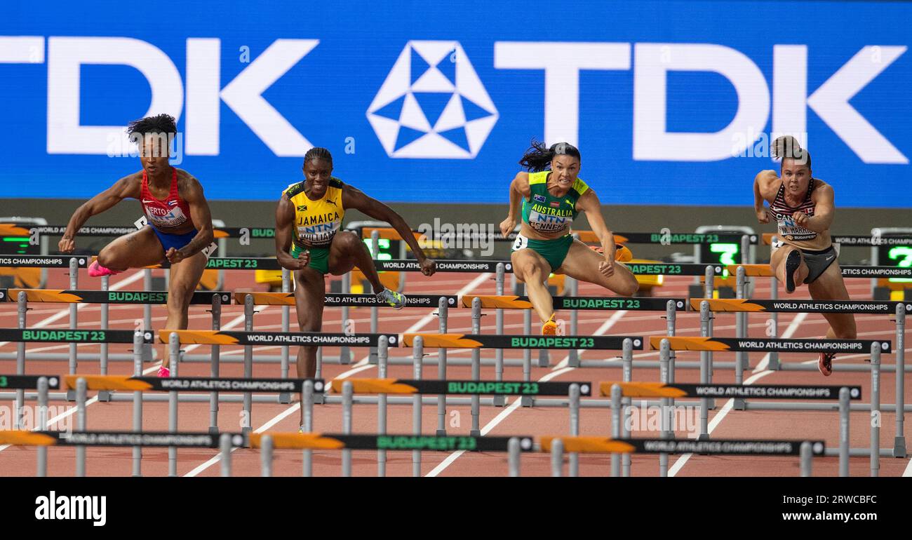 Jasmine Camacho-Quinn of Puerto Rico, Danielle Williams of Jamaica ...