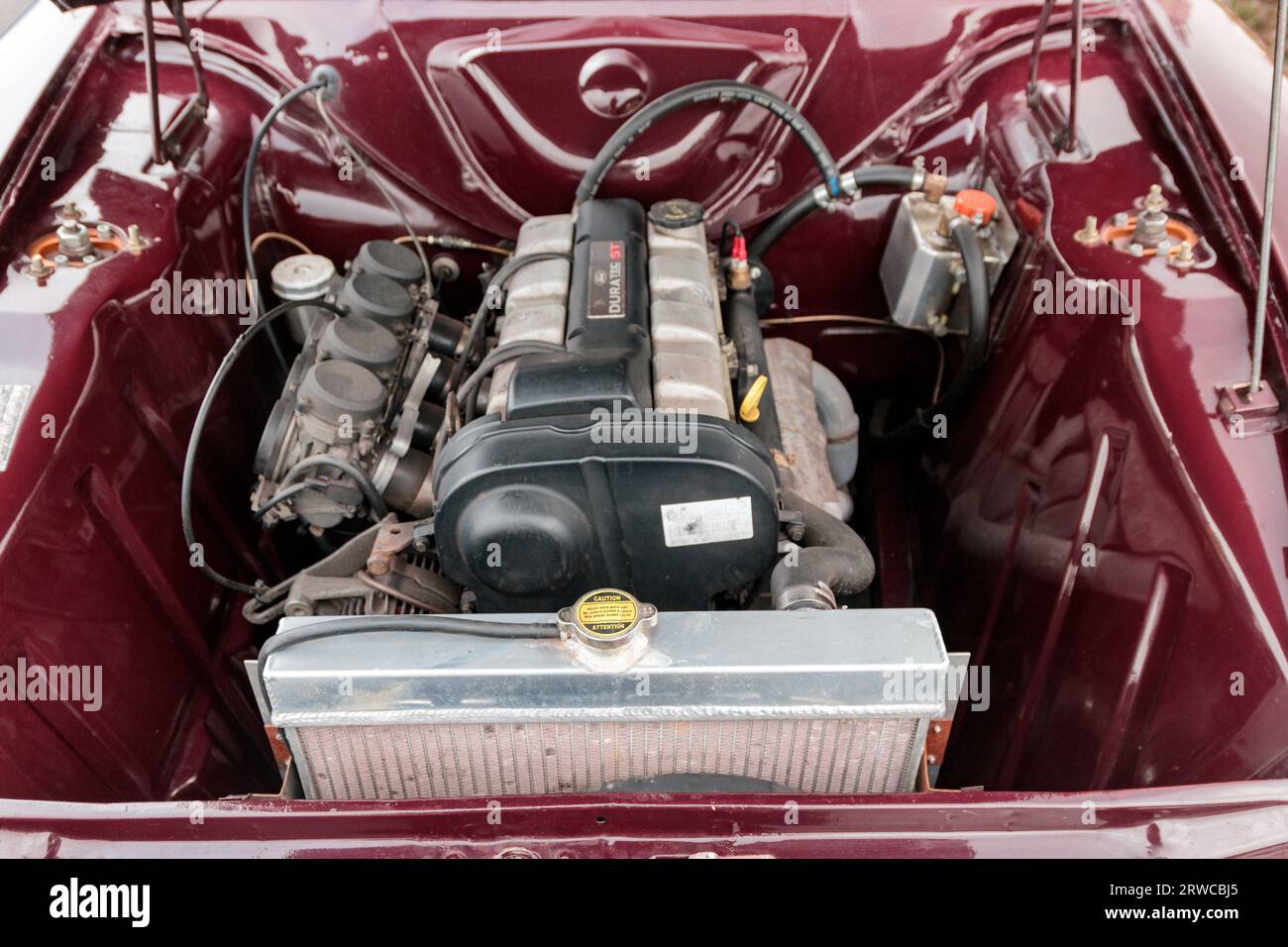 Ford Cortina Mark 1 engine. Blackpool Ford Day 2023 Stock Photo - Alamy