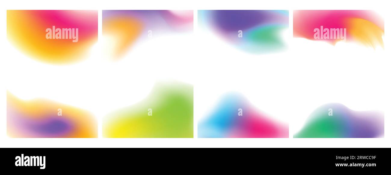 Set of vector gradient abstract background Stock Vector Image & Art - Alamy